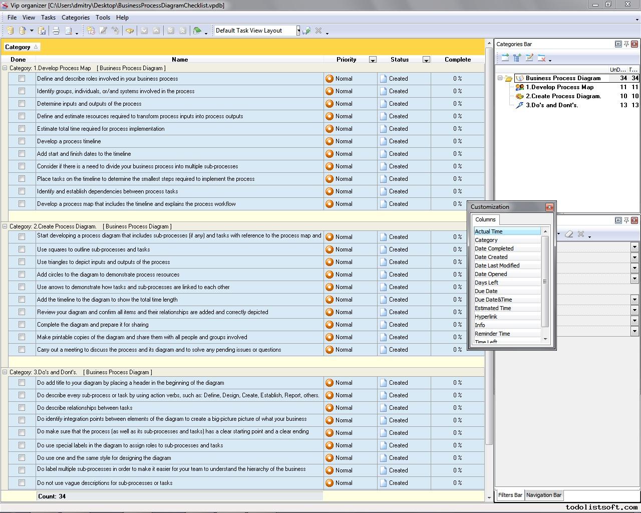 Business Process Diagram Checklist - To Do List, Organizer, Checklist ... Business Process Diagram Checklist - To Do List, Organizer, Checklist ...