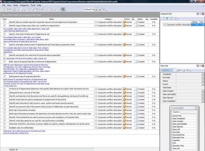 Corporate workflow description for automation checklist - To Do List ... Corporate workflow description for automation checklist - To Do List ...