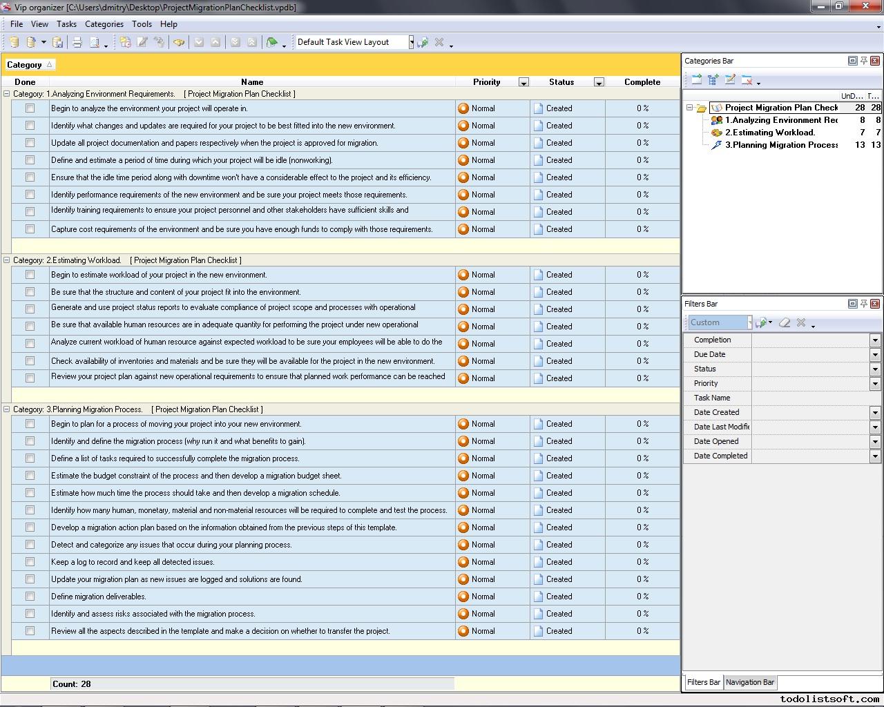 Project Migration Plan Checklist - To Do List, Organizer, Checklist ... Project Migration Plan Checklist - To Do List, Organizer, Checklist ...